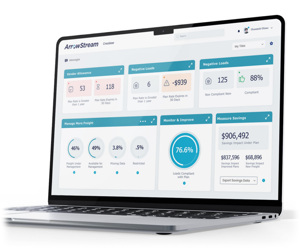 Crossbow for Distributors - Inbound Freight Optimization - ArrowStream